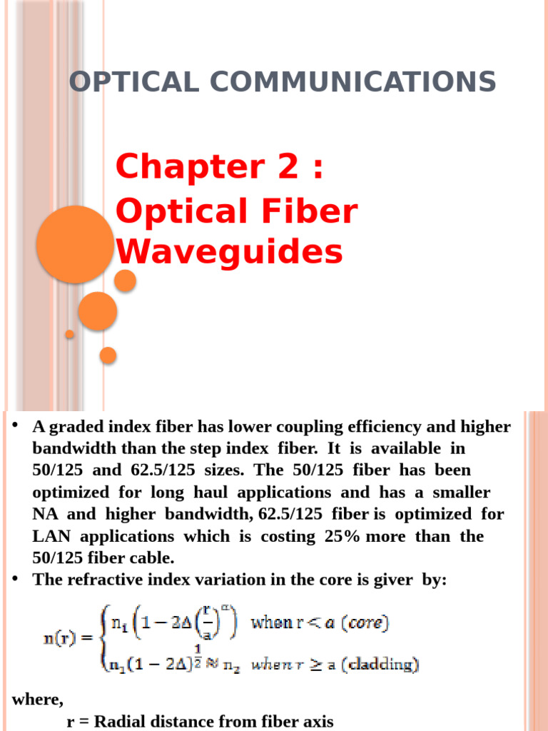Optical - Fiber Waveguides 4 | PDF