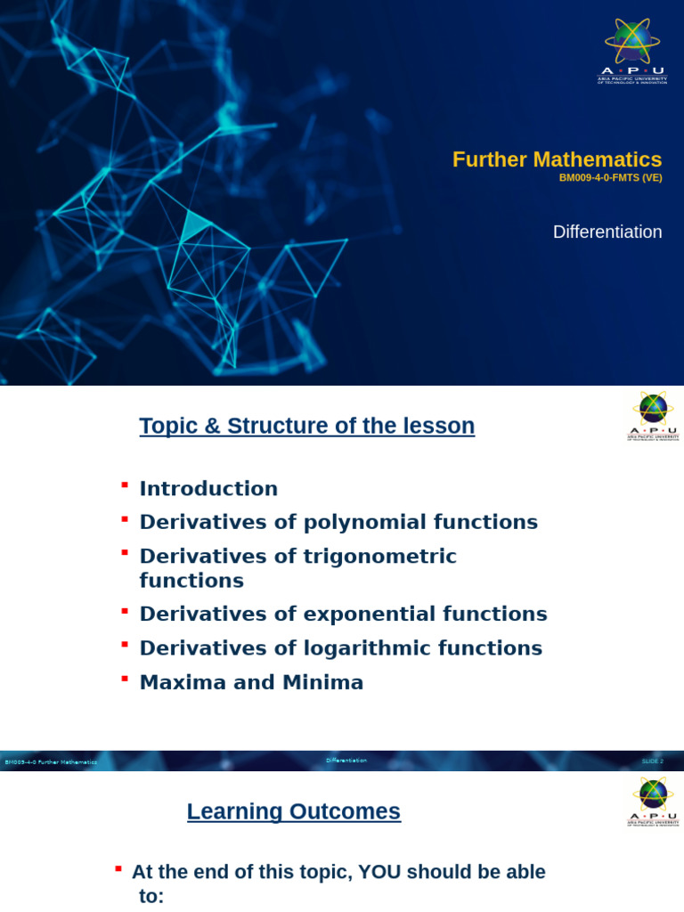 FMTS - Chapter 5 - Differentiation - VE | PDF