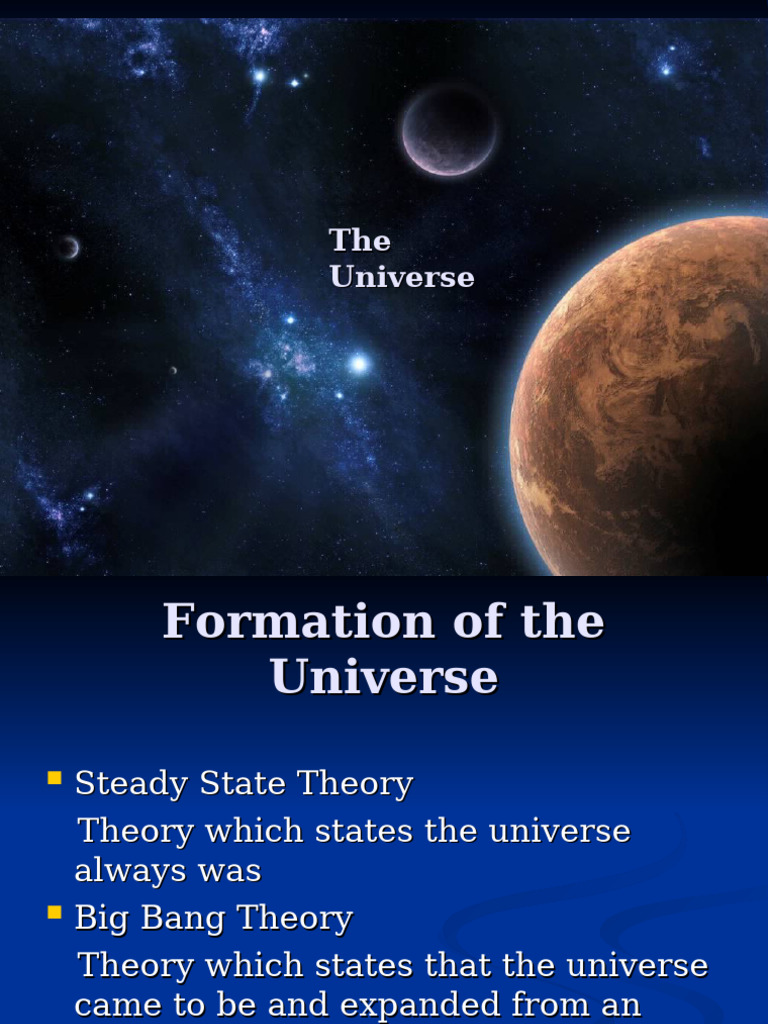 The Universe | PDF | Solar System | Science & Mathematics