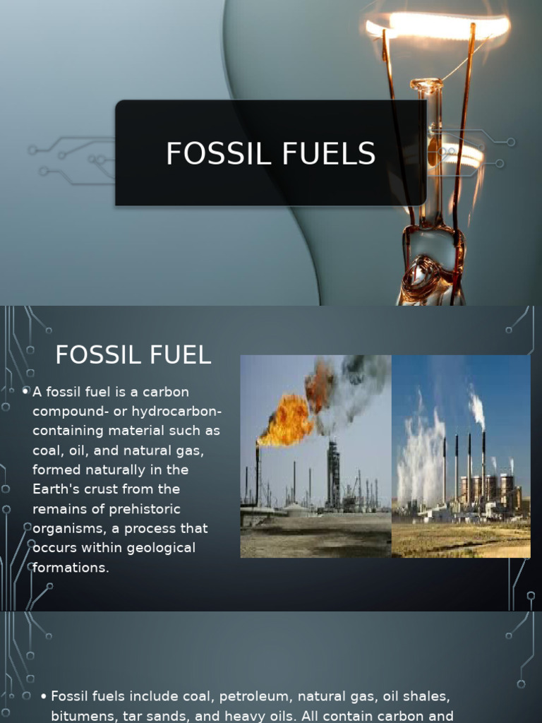 Fossil Fuels | PDF