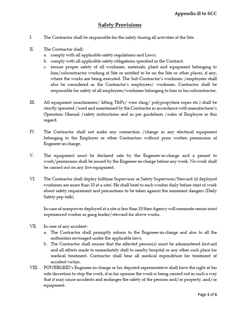 08 - Appendix-II To SCC | PDF