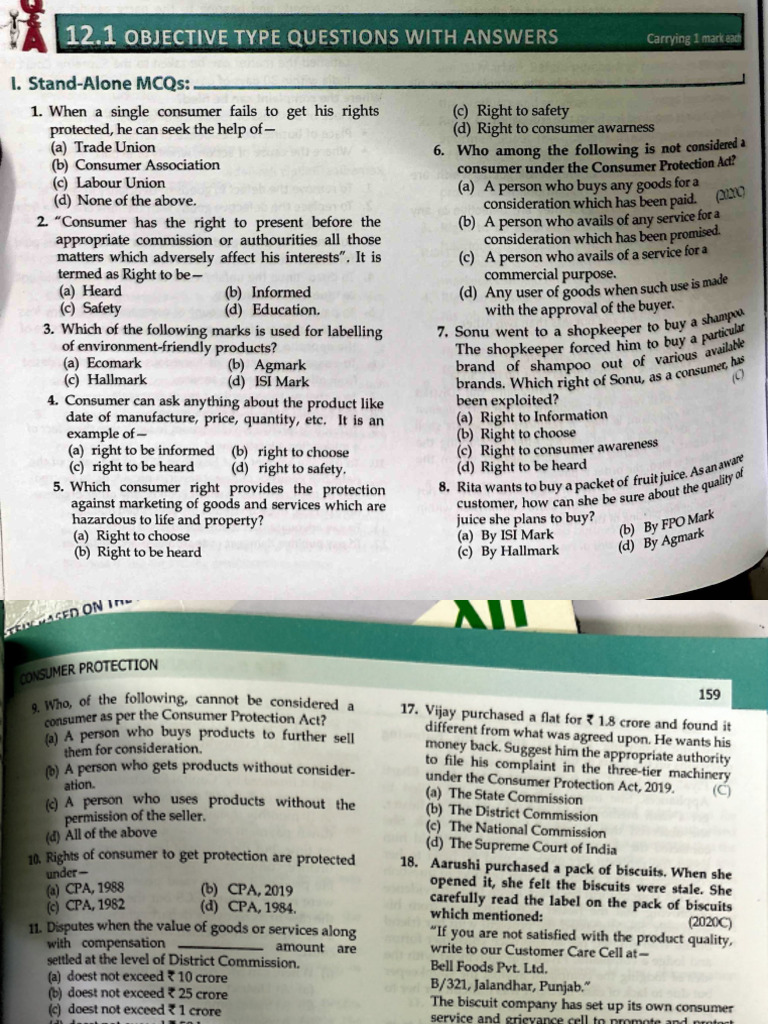 Worksheet - MCQ | PDF