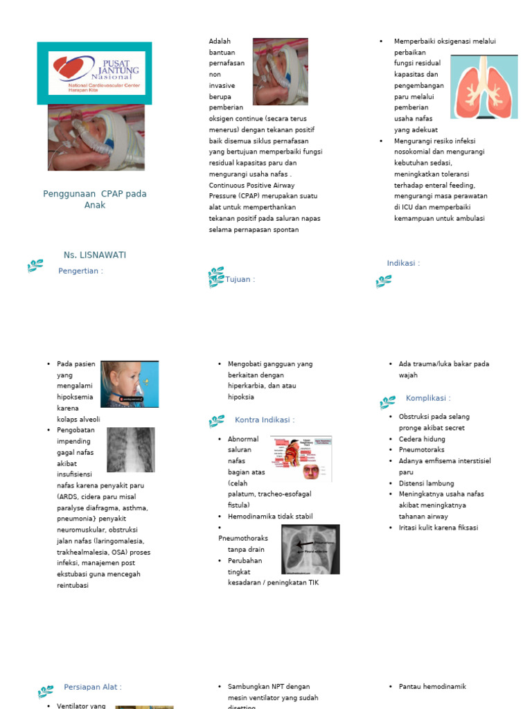 Leaflet pemasangan CPAP | PDF