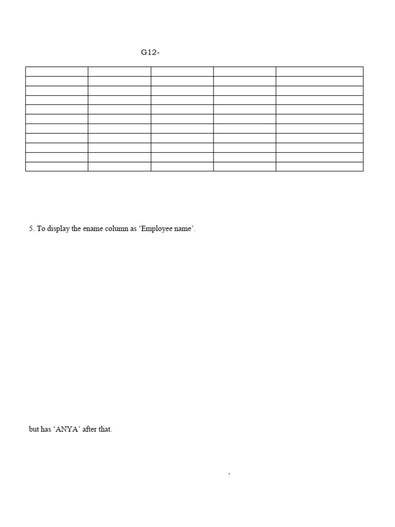 Class-12-Sql Query | PDF