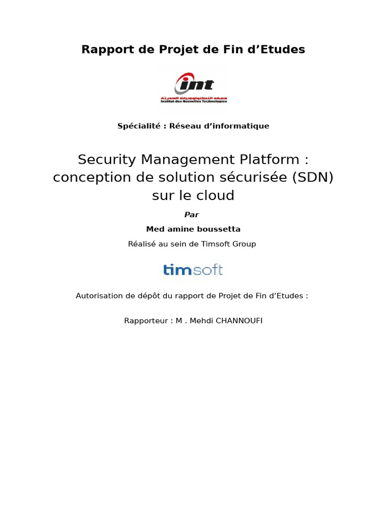 Rapport de Stage | PDF