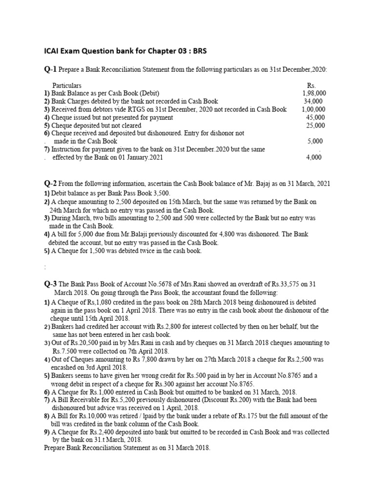 Chapter 3 BRS Example | PDF