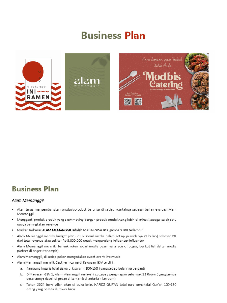 Business Plan | PDF