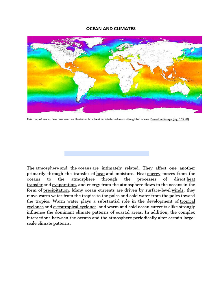 Ocean and Climate | PDF