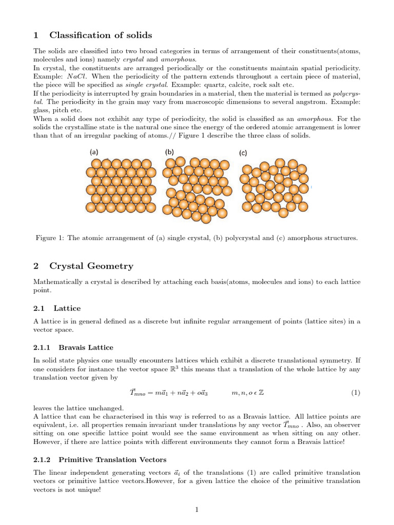 Structure of matter-1 | PDF