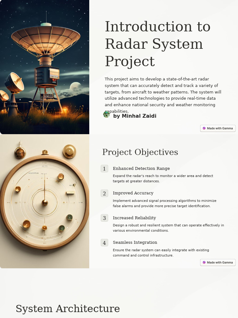 Introduction To Radar System Project | PDF