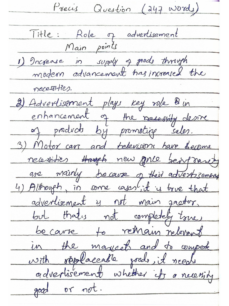 Precis Assignment 1 | PDF