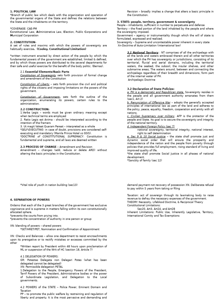 Bar - Political Law | PDF