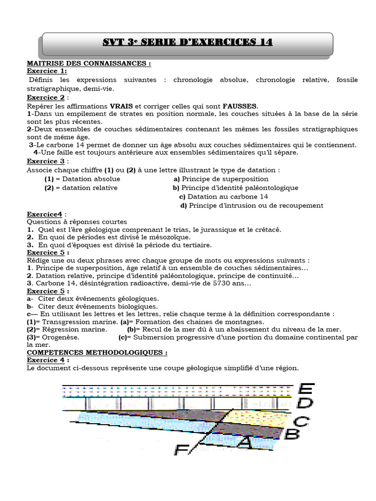 TD SVT 3 L14 | PDF