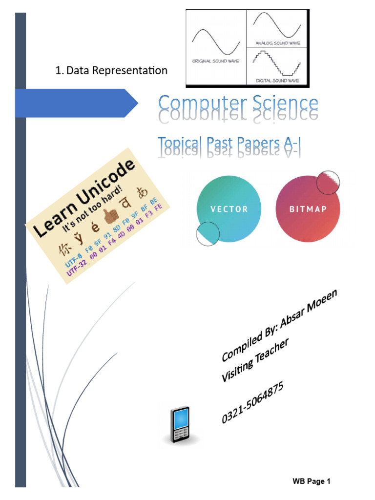 CS Topical, Ch1, Data Representation | PDF