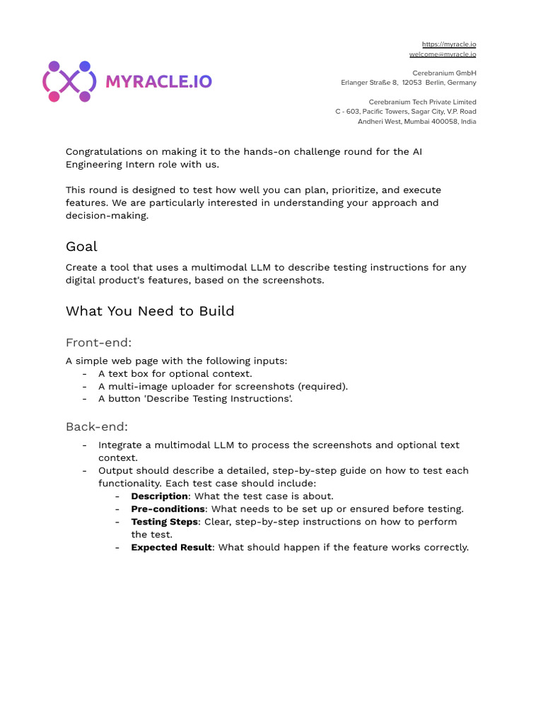 AI Engineering Intern Case Study 2 | PDF