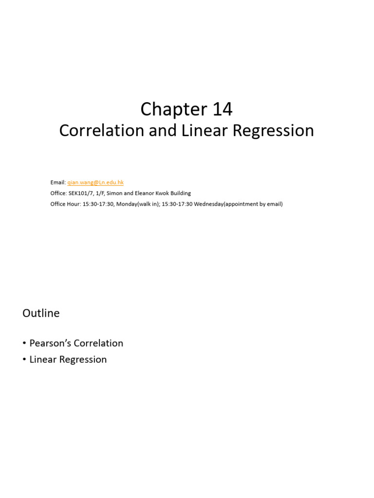 ch14 LinearReg | PDF