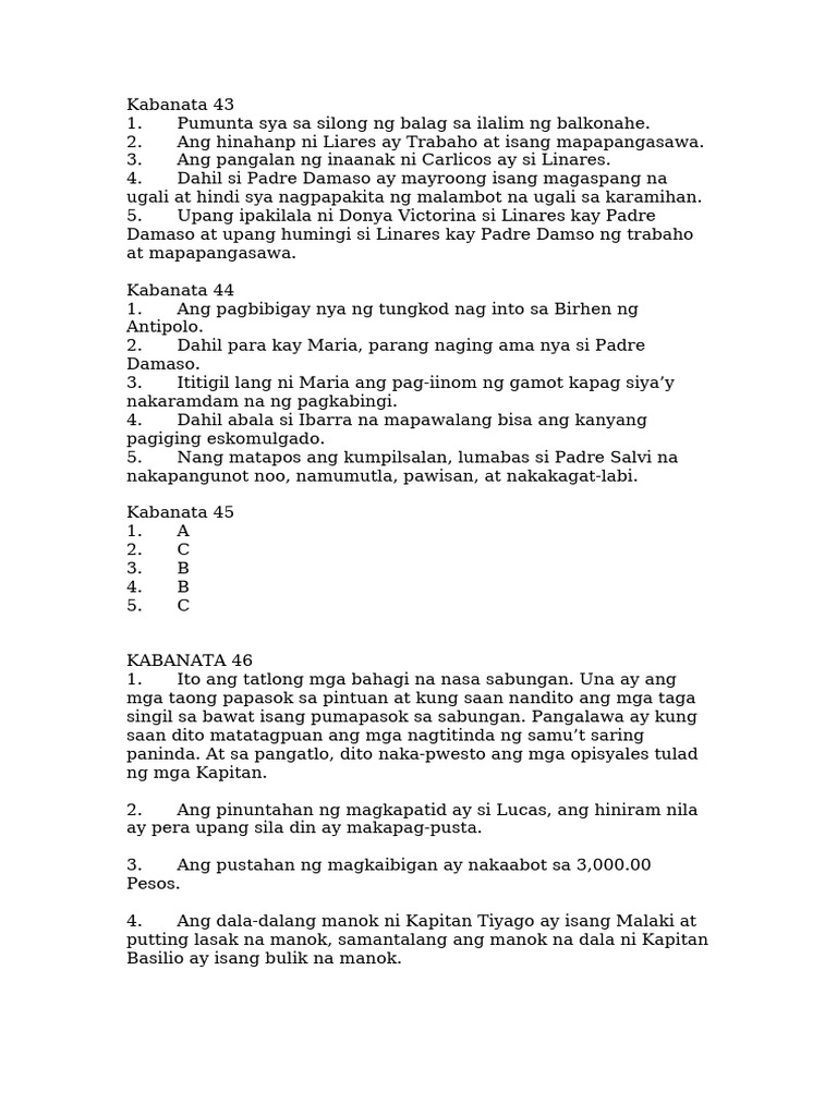 Kabanata 43 | PDF