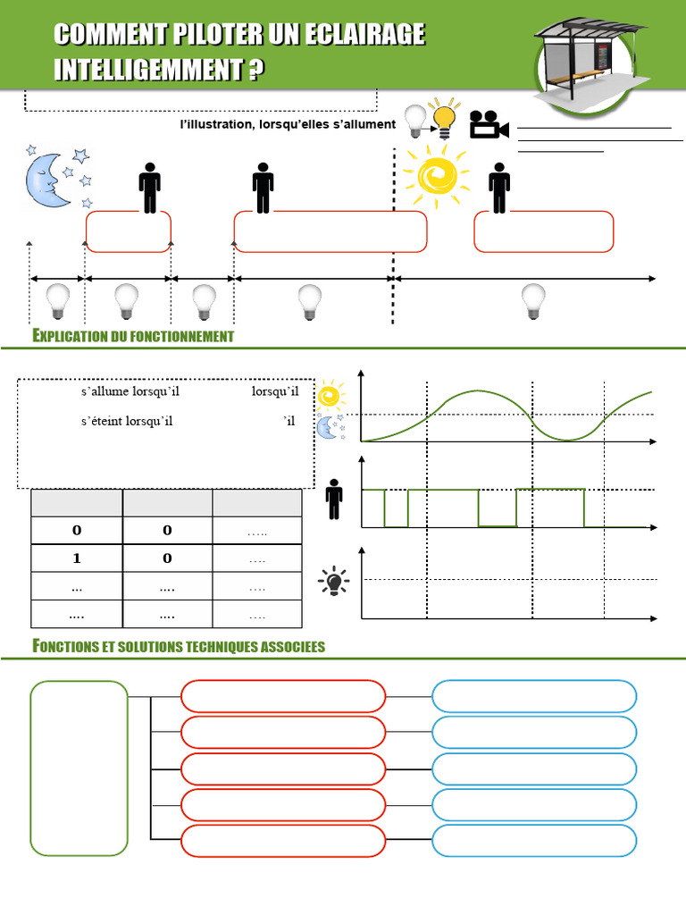 00fiche Eleve Eclairage Intelligent | PDF