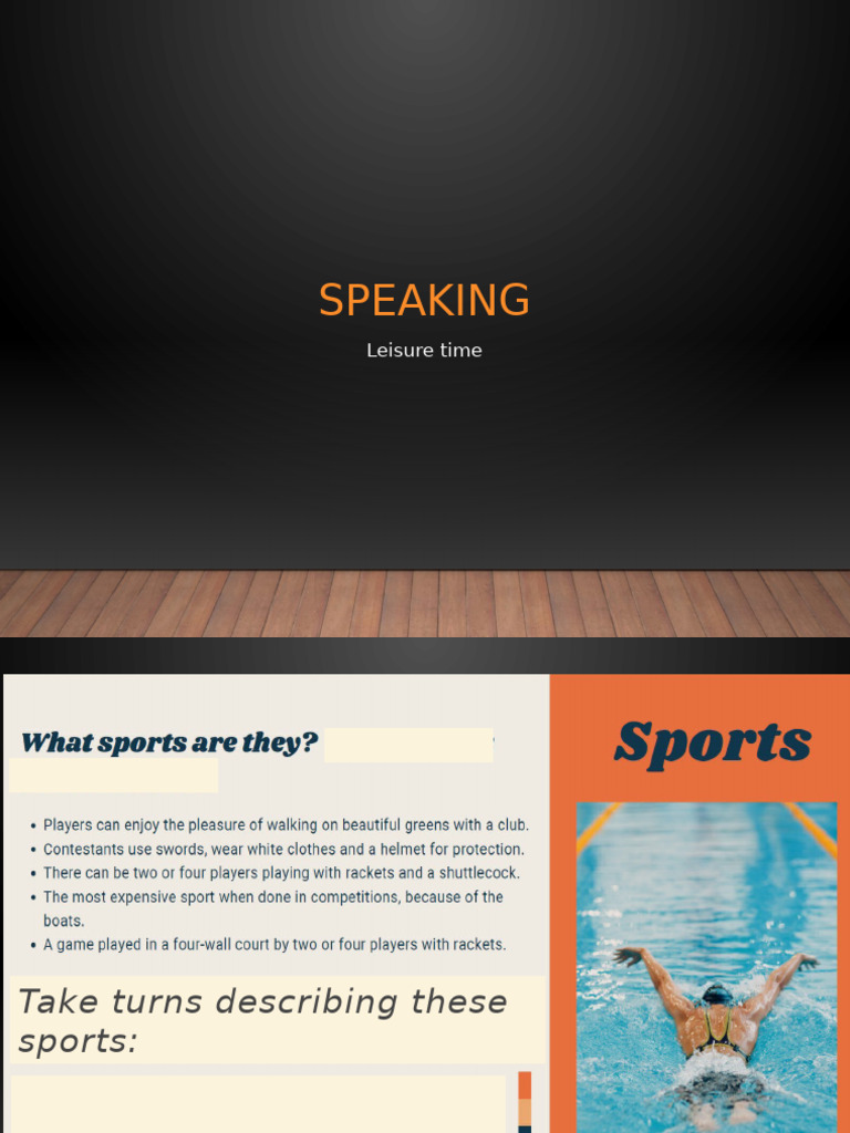 Sports Speaking | PDF