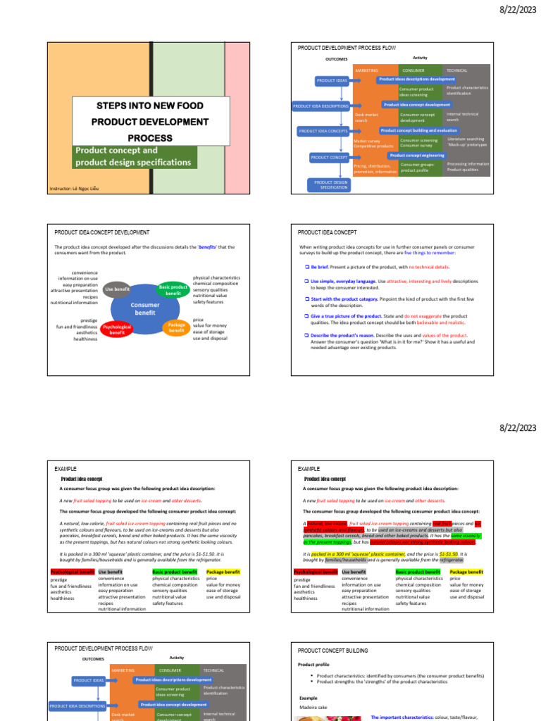 lecture 4 - steps in FPD - product specifications | PDF