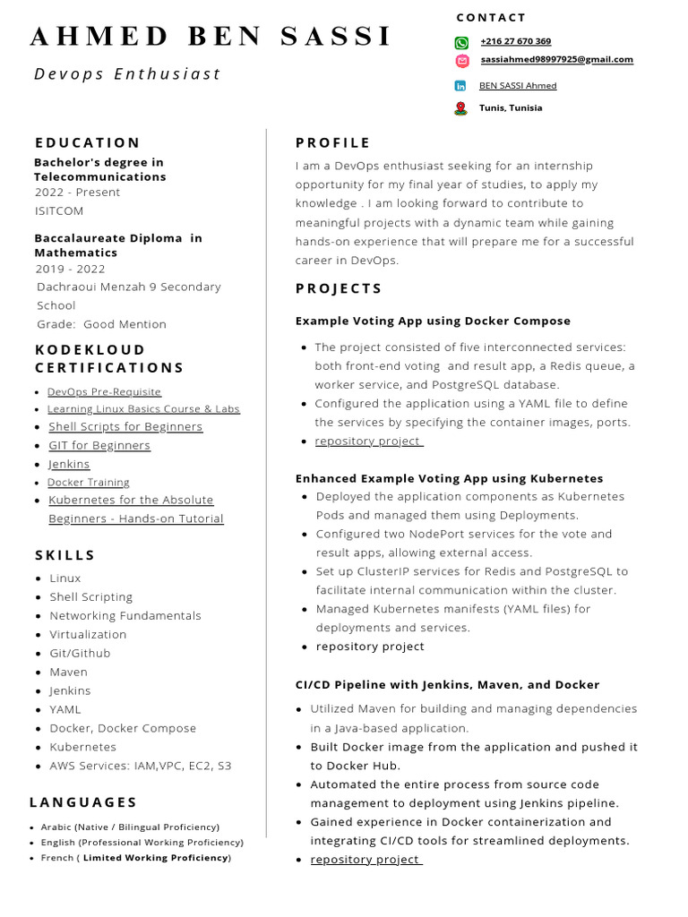 Black Modern Professional Resume | PDF