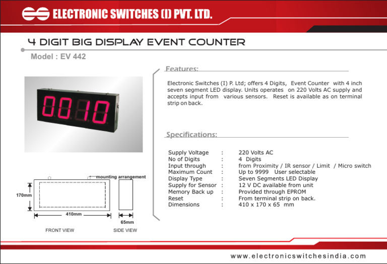 Event Counter - 4 inch | PDF