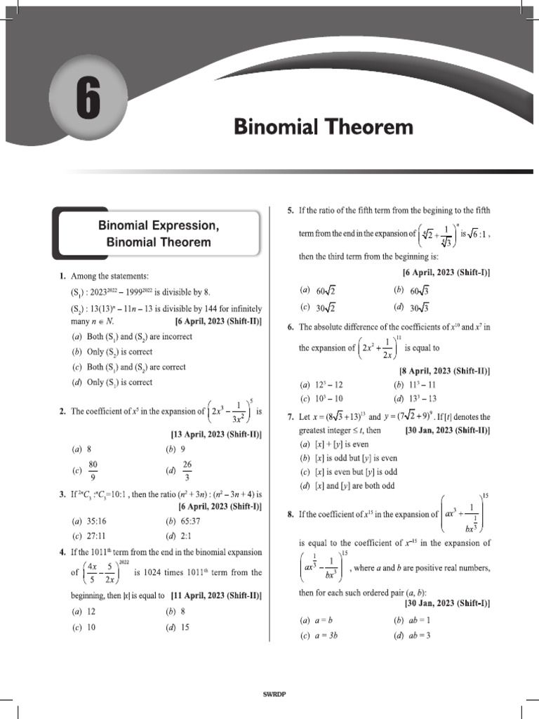 Binomial 1 | PDF