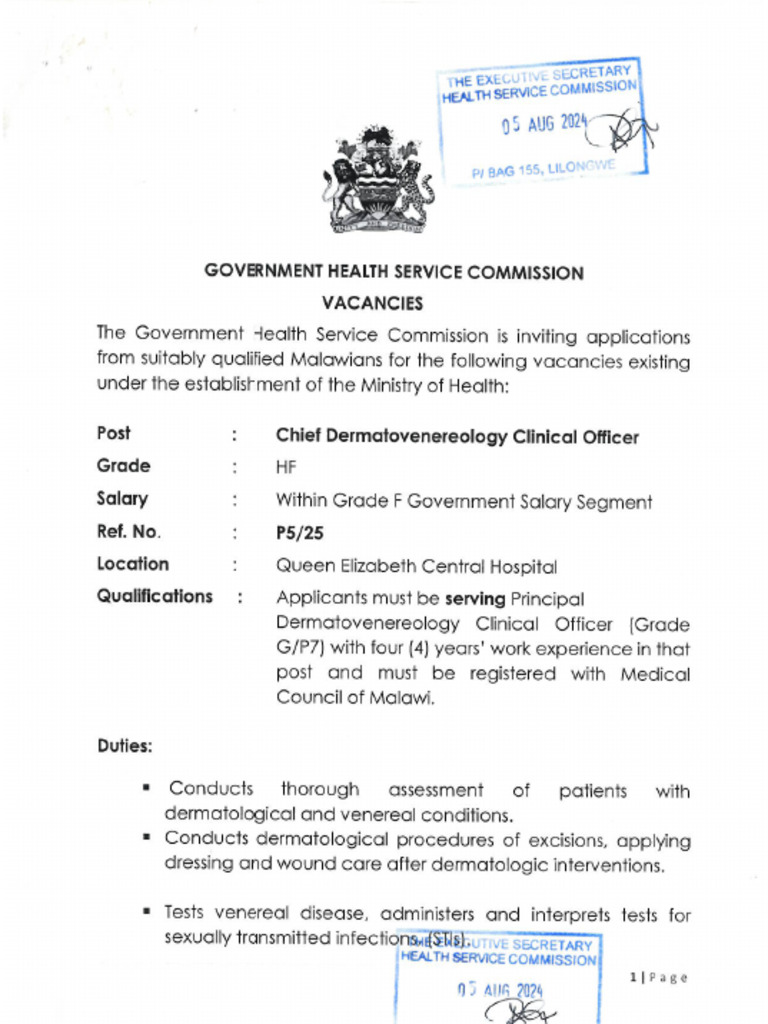 Government Health Service Commission | PDF