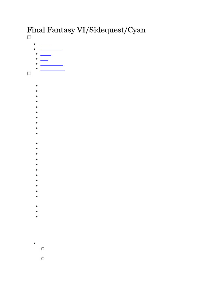 Final Fantasy VI | PDF