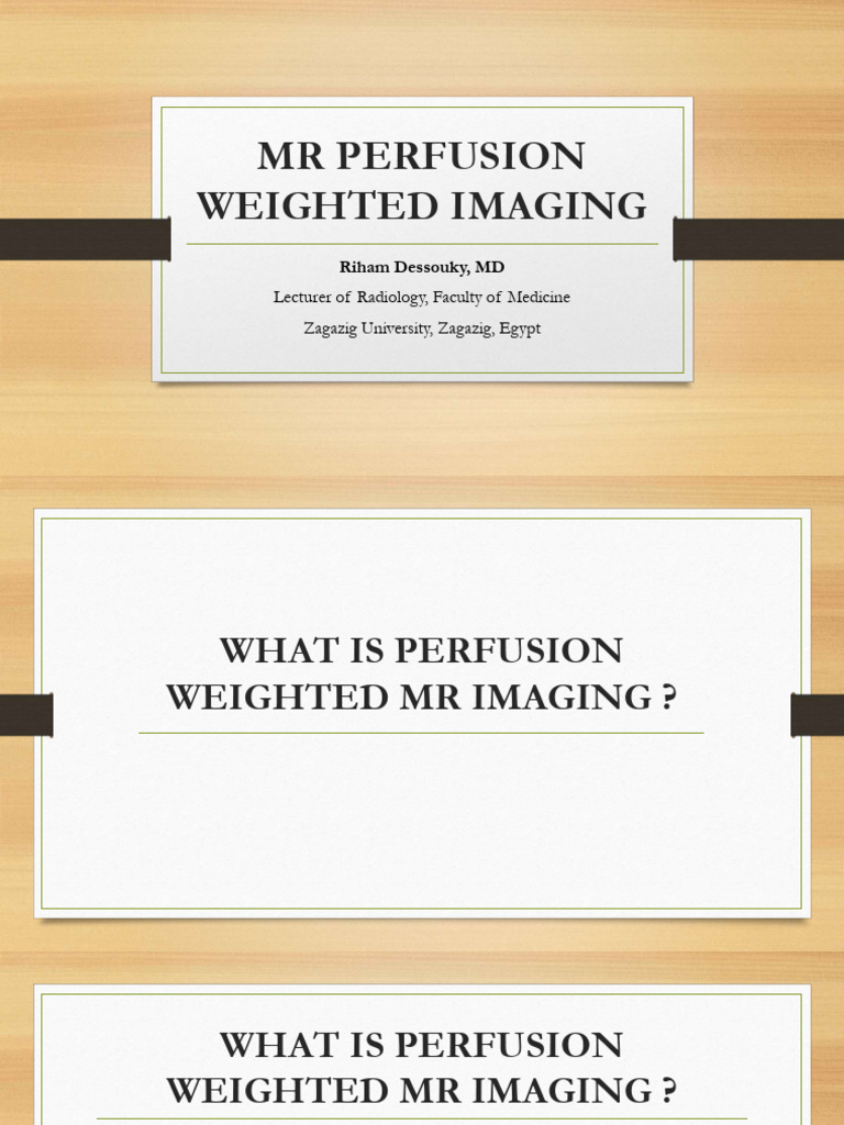 Perfusi MRI 1901201938478905 | PDF | Magnetic Resonance Imaging ...