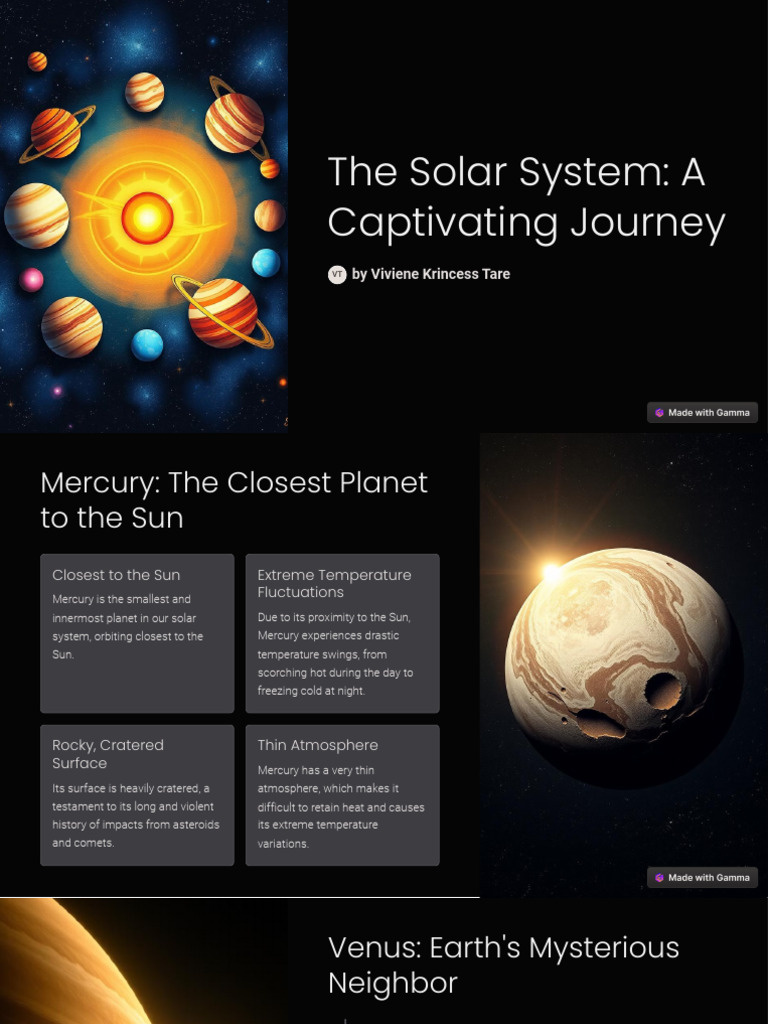 Exploring the Solar System's Planets | PDF | Pluto | Jupiter