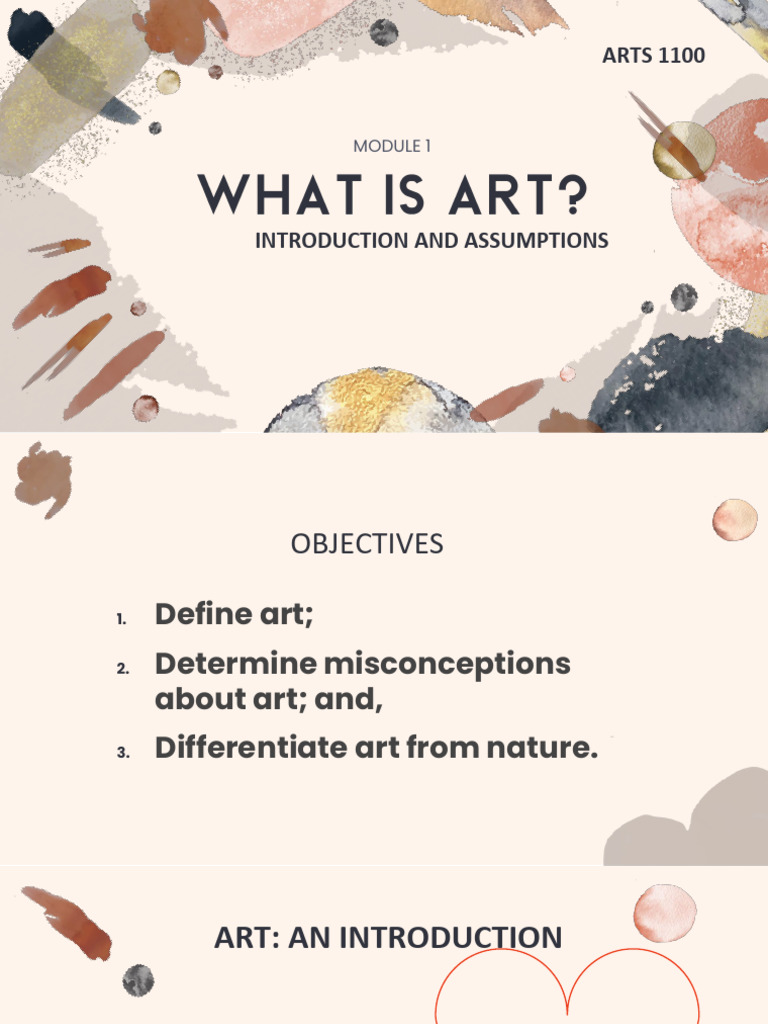 ARTS 1100_Lesson 1-2 | PDF