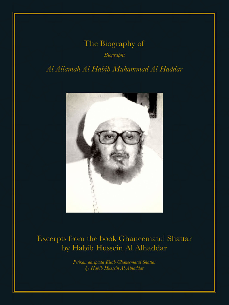 Al Habib Muhammad Al Haddar Biography - 2.1 | PDF