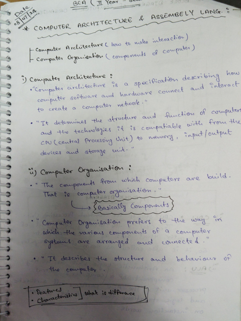BCA 3rd Sem CAAL U It - 1 Notes | PDF BCA 3rd Sem CAAL U It - 1 Notes | PDF