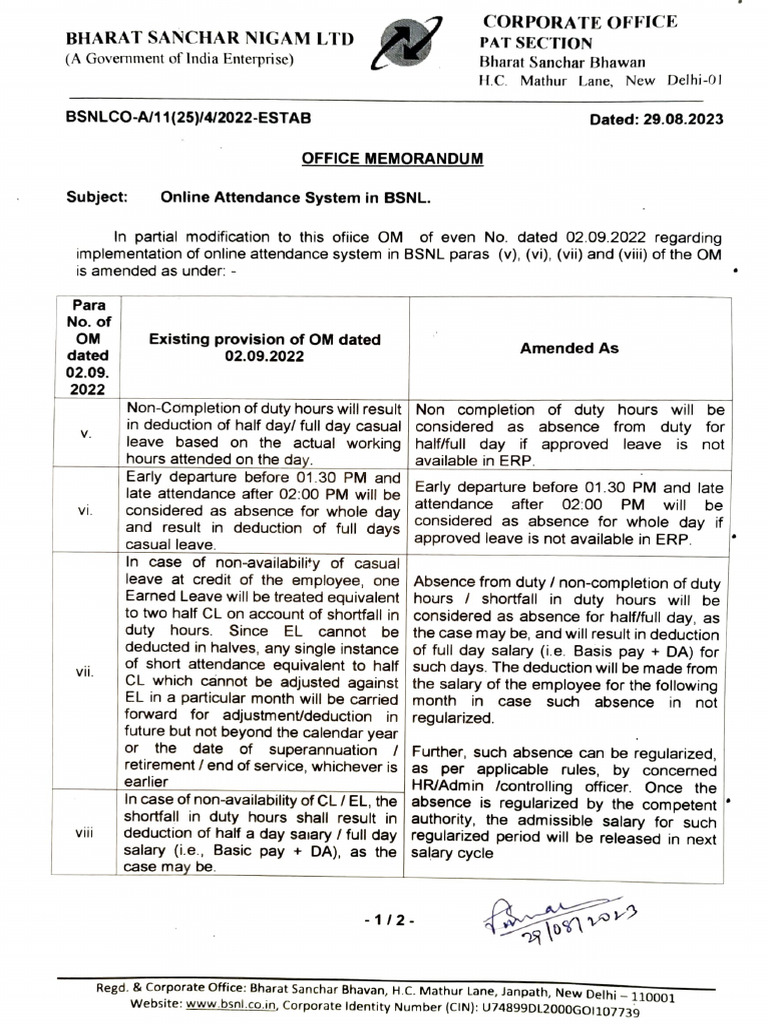 OM Reg Modified OAS - 29082023 | PDF