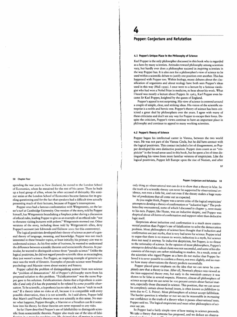 Godfrey-Smith Theory and Reality Ch4 | PDF