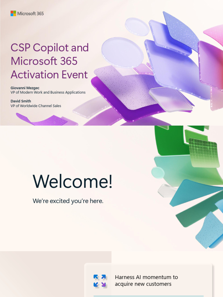 CSP Copilot and Microsoft365 Activation Event Partner Ready | PDF