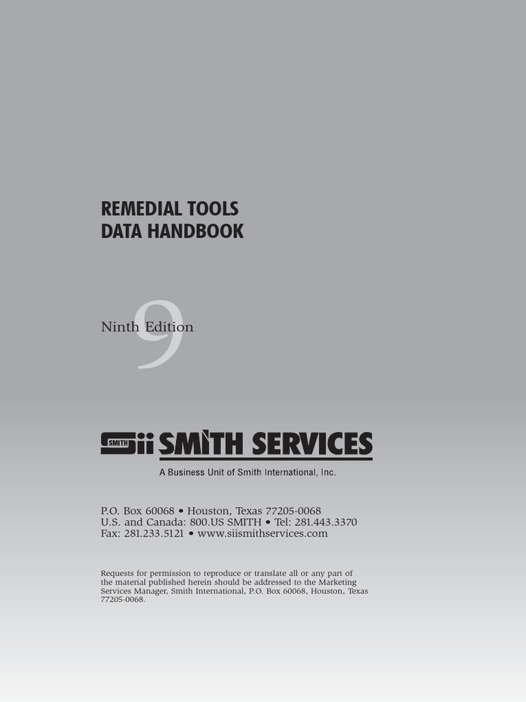 Remedial Tools hand book | PDF