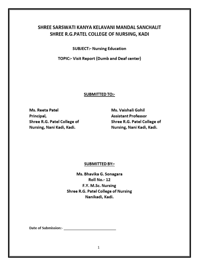 Visit Report: Blind People's Association | PDF | Disability | Social ...