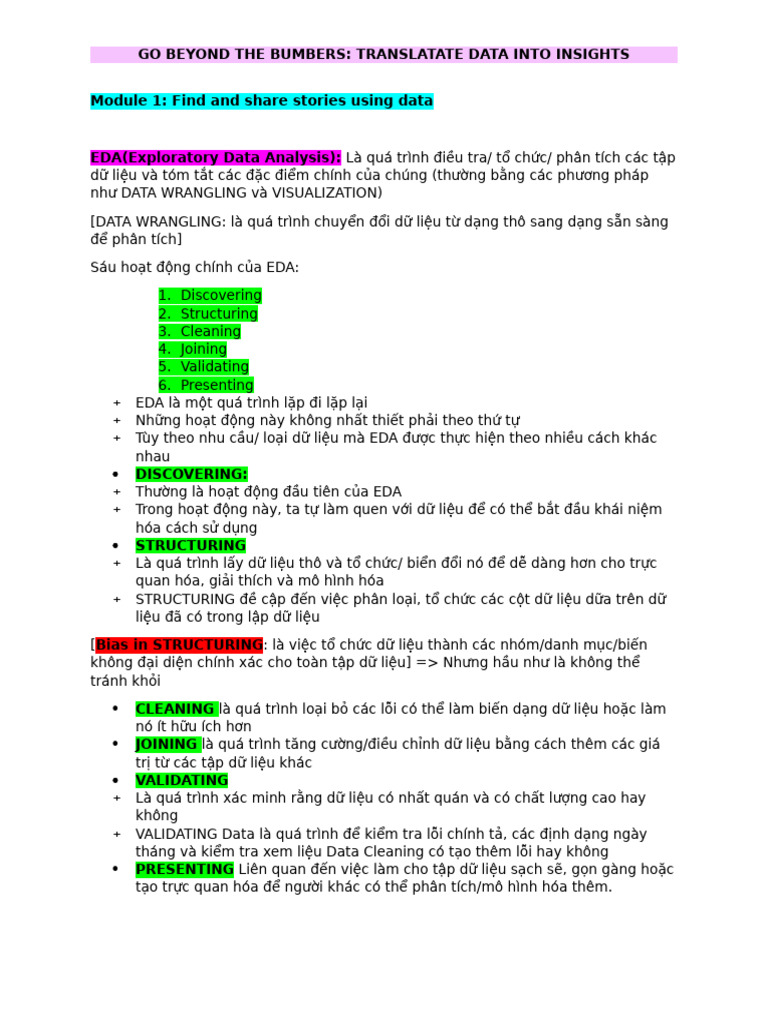 Go Beyond The Numbers Translate Data Into Insights | PDF