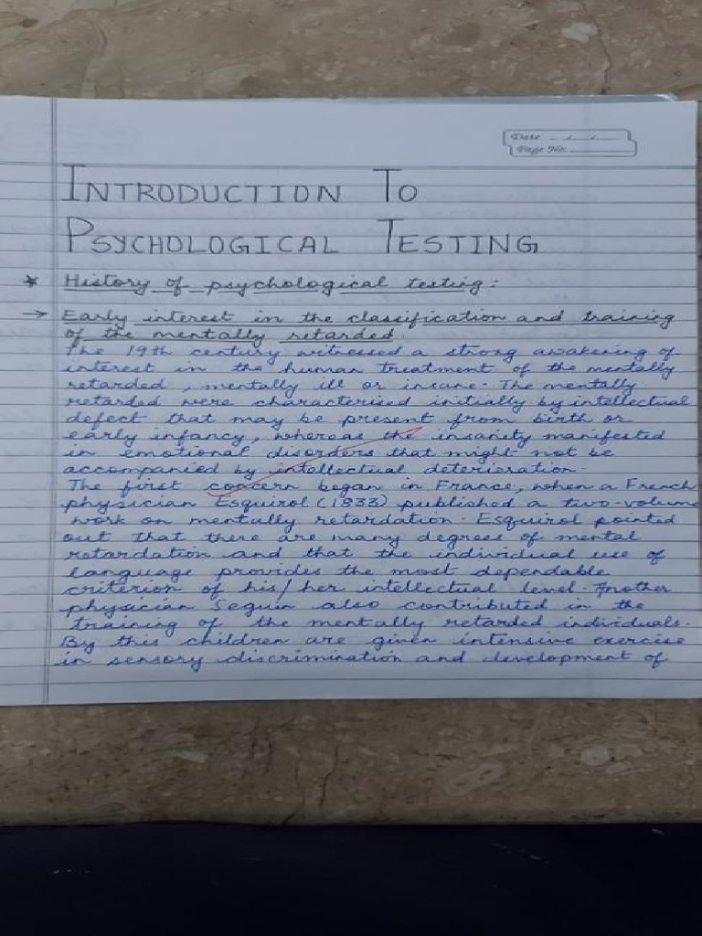 Psychology Practical File | PDF