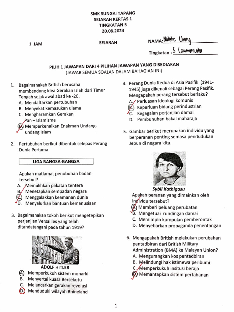 Sejarah Paper 1 | PDF