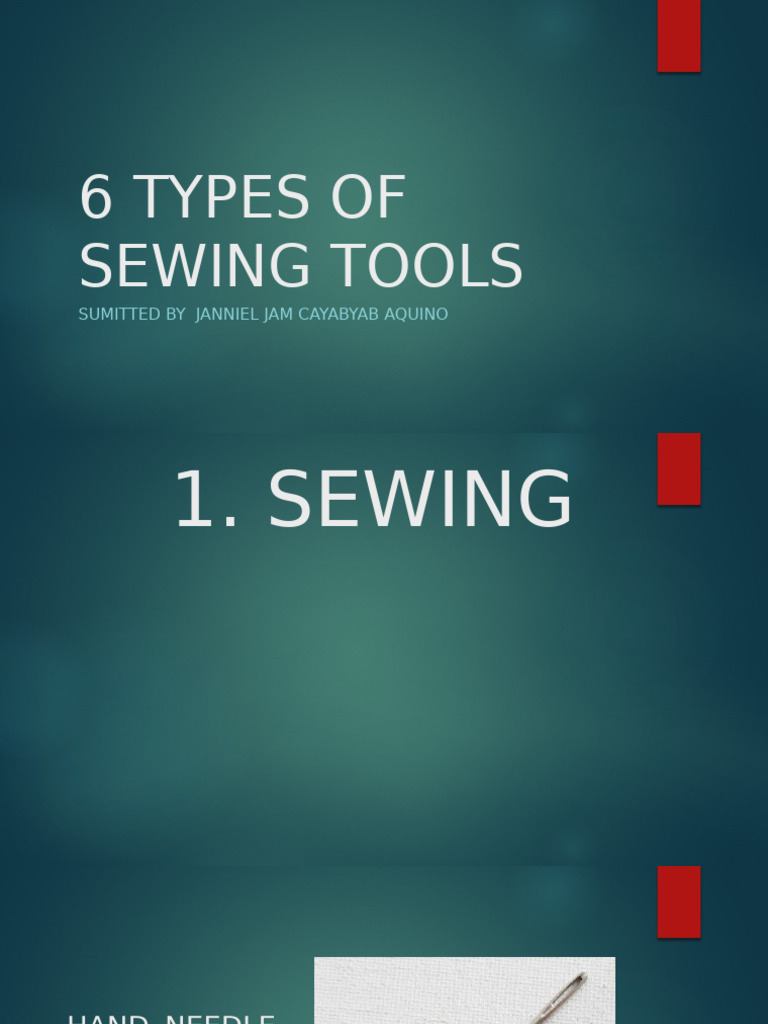 6 Types of Sewing Tools | PDF
