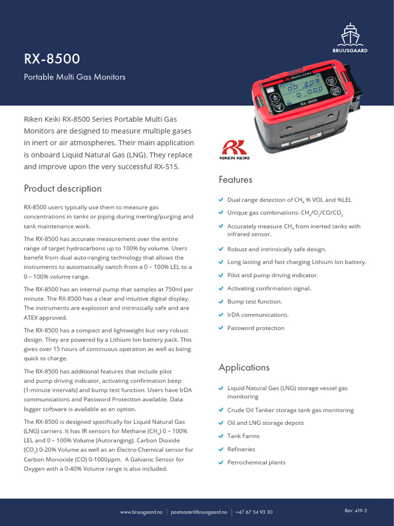Datasheet RX8500 | PDF