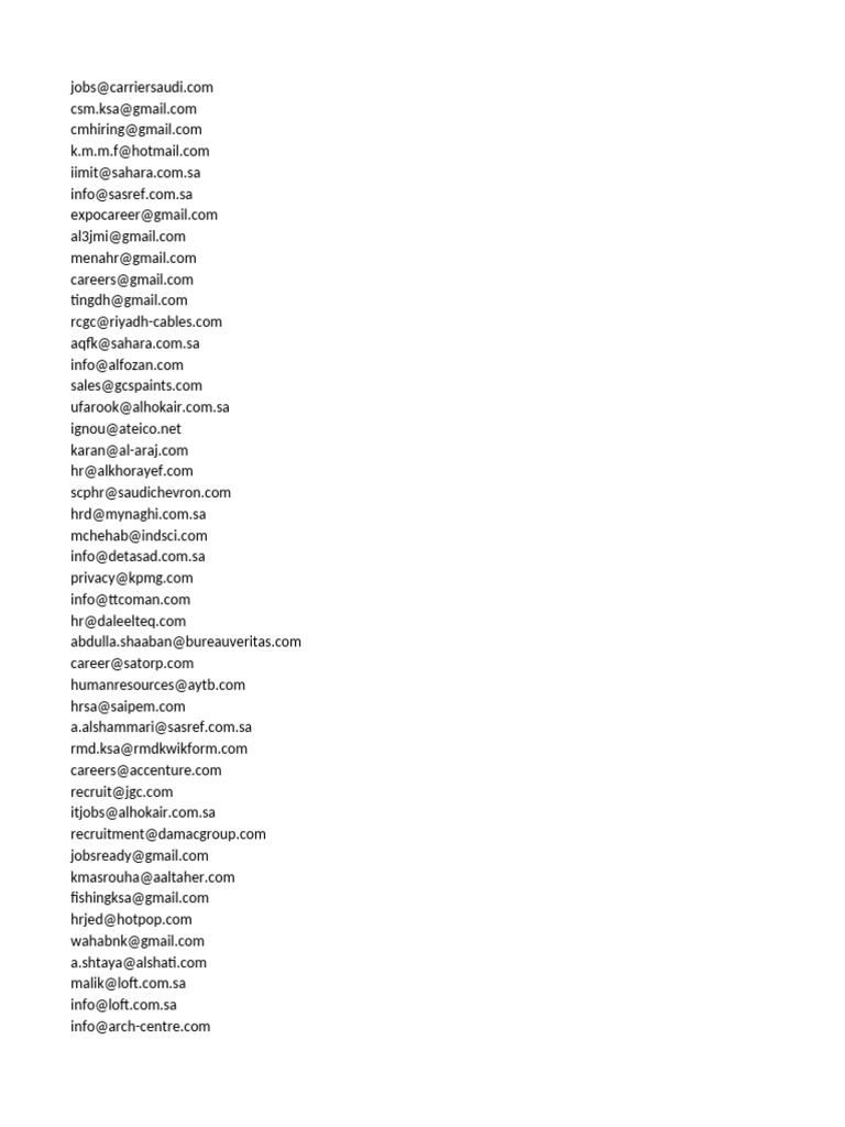 KSA Company List Valid | PDF