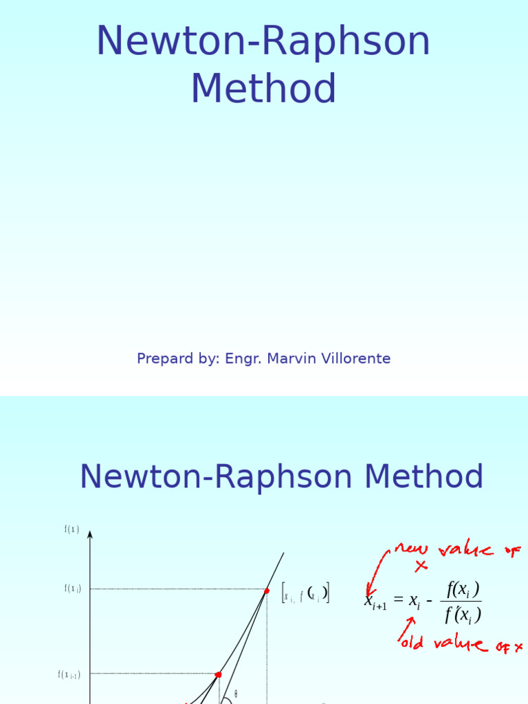 Newton Raphson Method | PDF | Mathematical Logic | Numerical Analysis