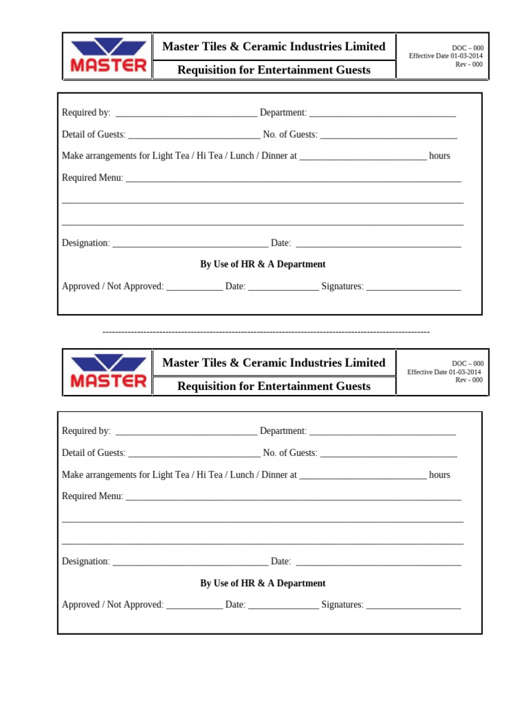 MEAL REQUEST SLIP | PDF