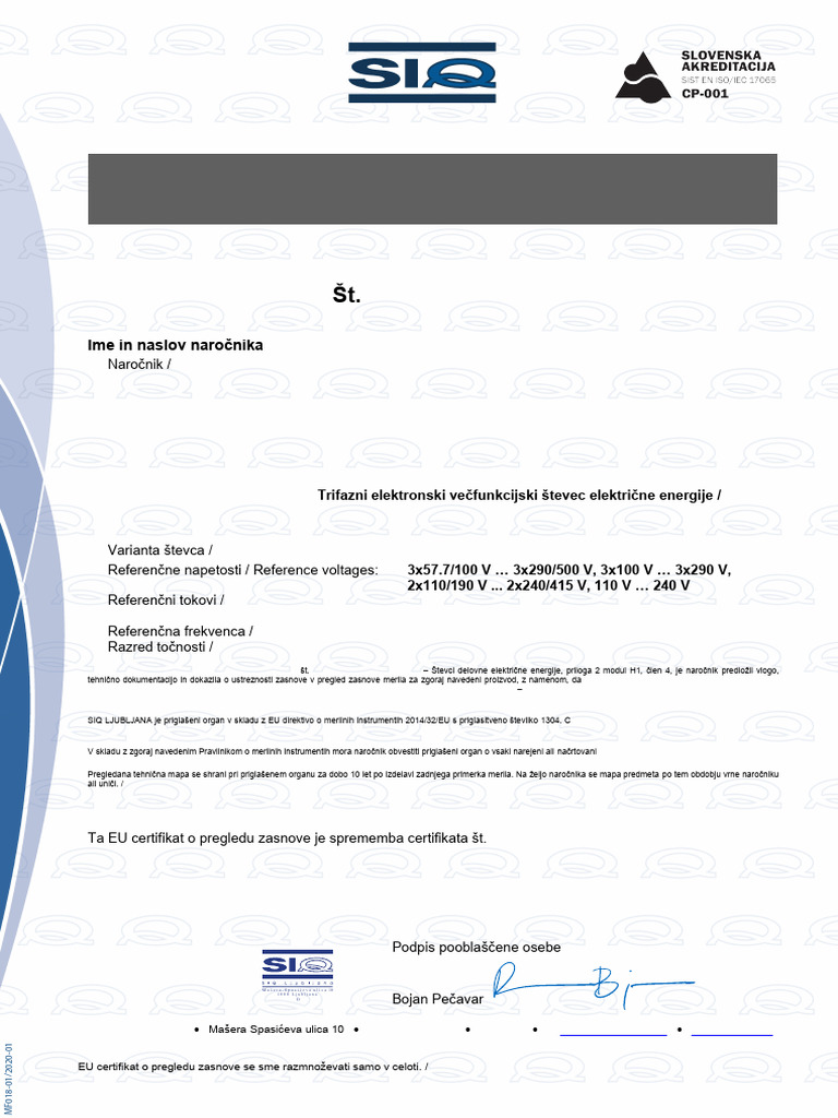 MT880 CertificatoMID | PDF