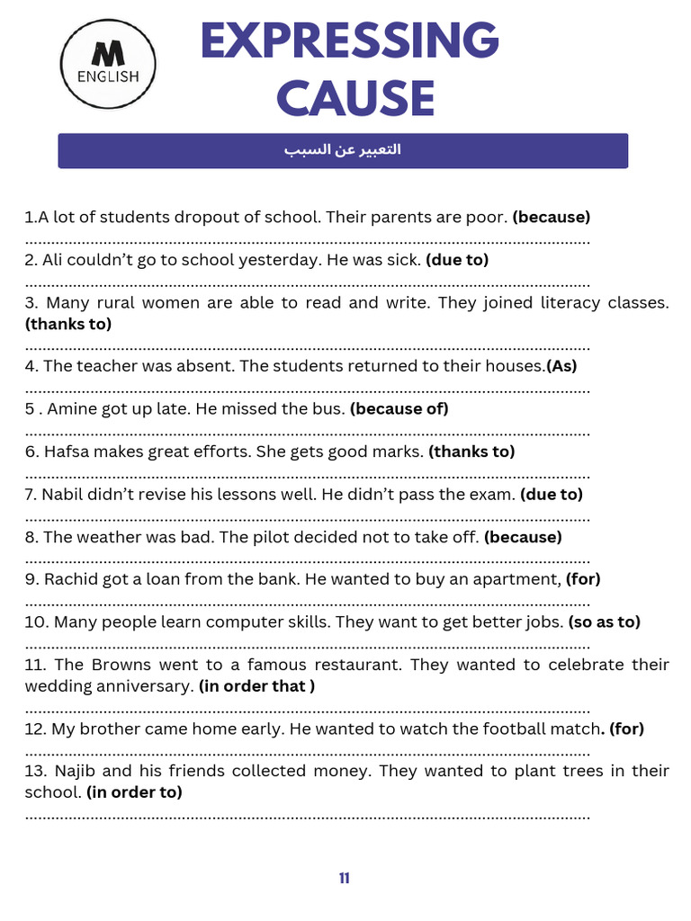 expressing cause | PDF