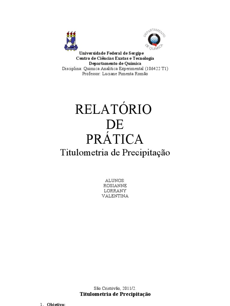 Titulometria de Precipitação 4 | PDF | Titulação | Química